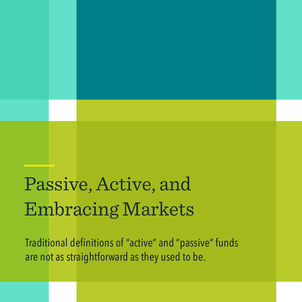Passive, Active, and Embracing Markets | Dimensional