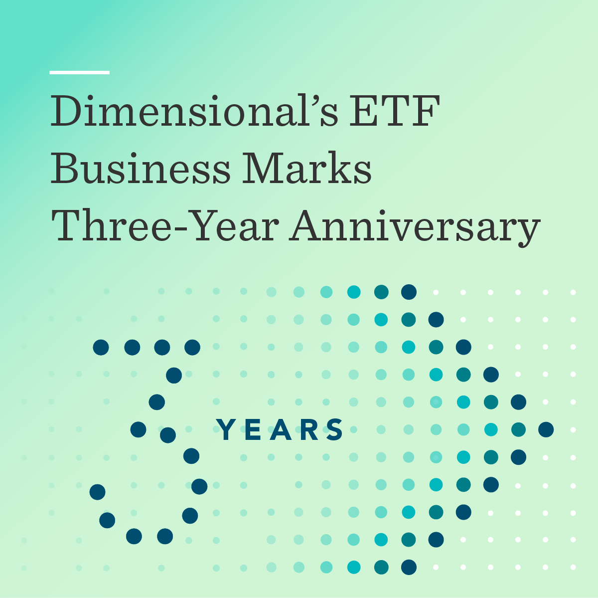 Dimensional’s ETF Business Marks Three-Year Anniversary with Broad ...