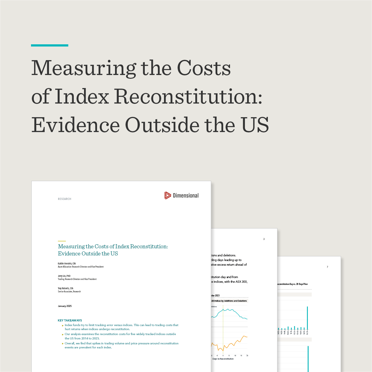 Measuring the Costs of Index Reconstitution: Evidence Outside the US ...