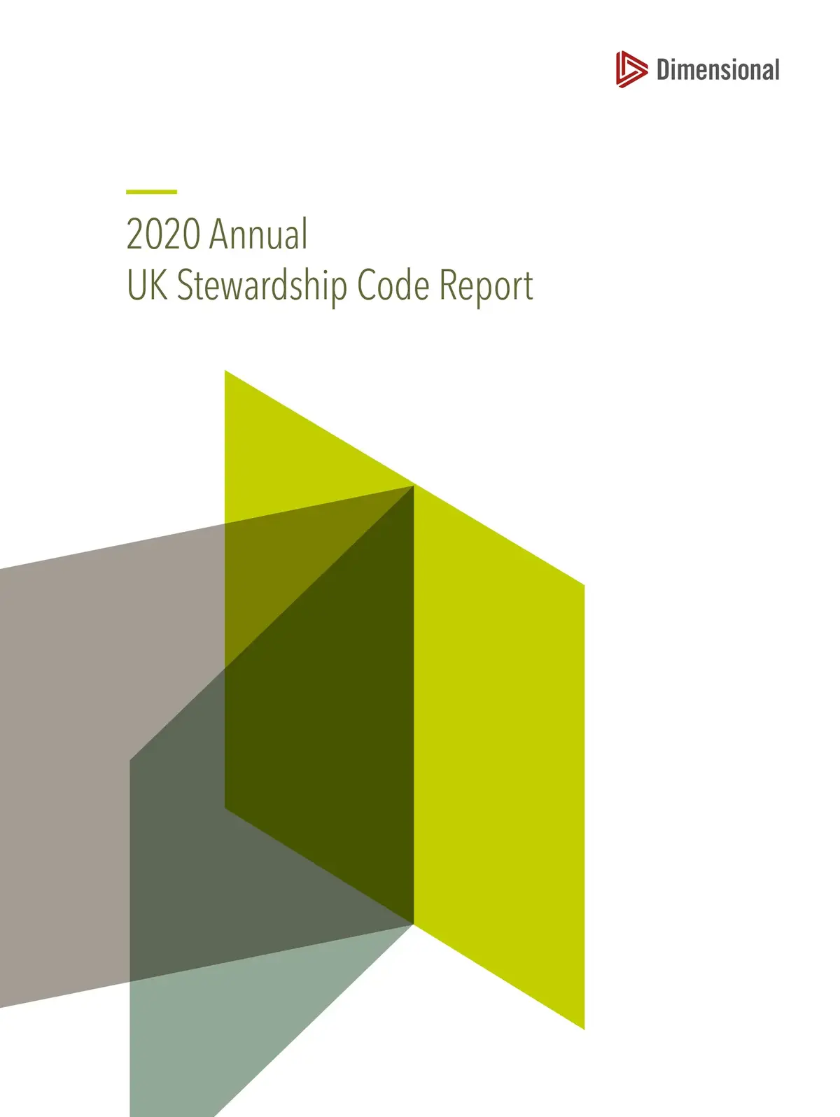 2021-2022 Annual UK Stewardship Code Report | Dimensional