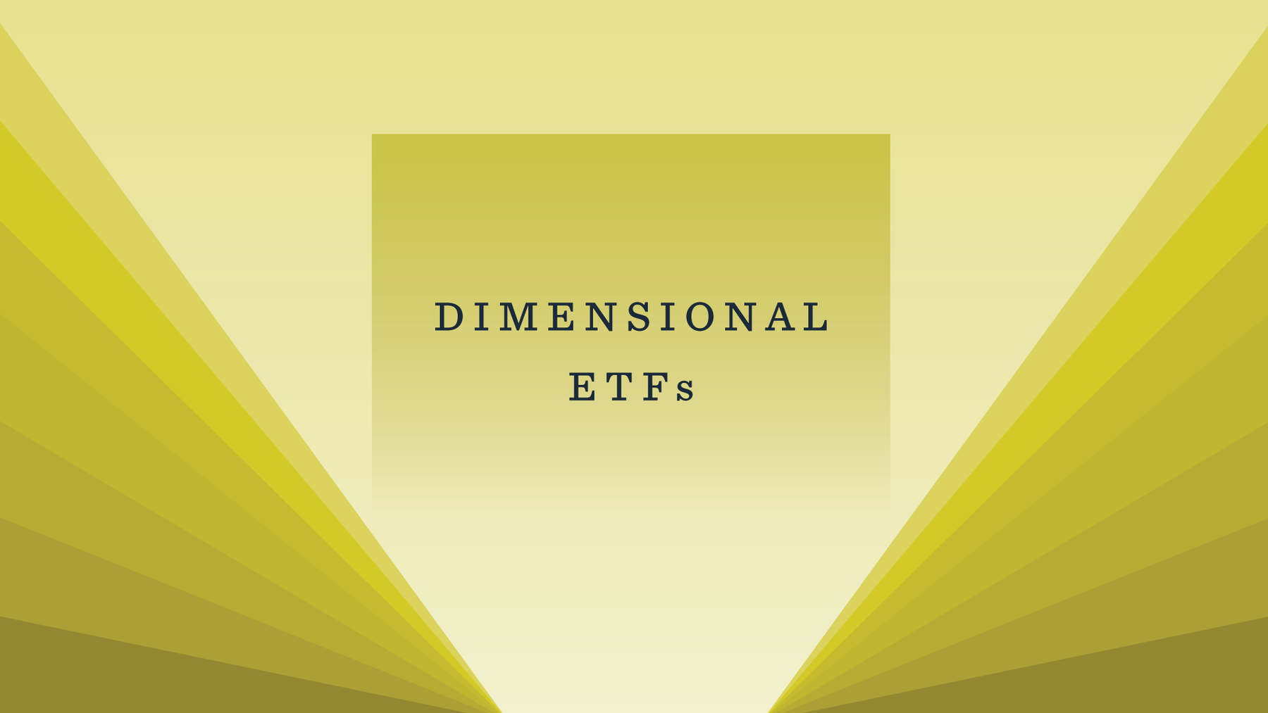 Dimensional Lists Four Fixed Income ETFs and Announces Further ...